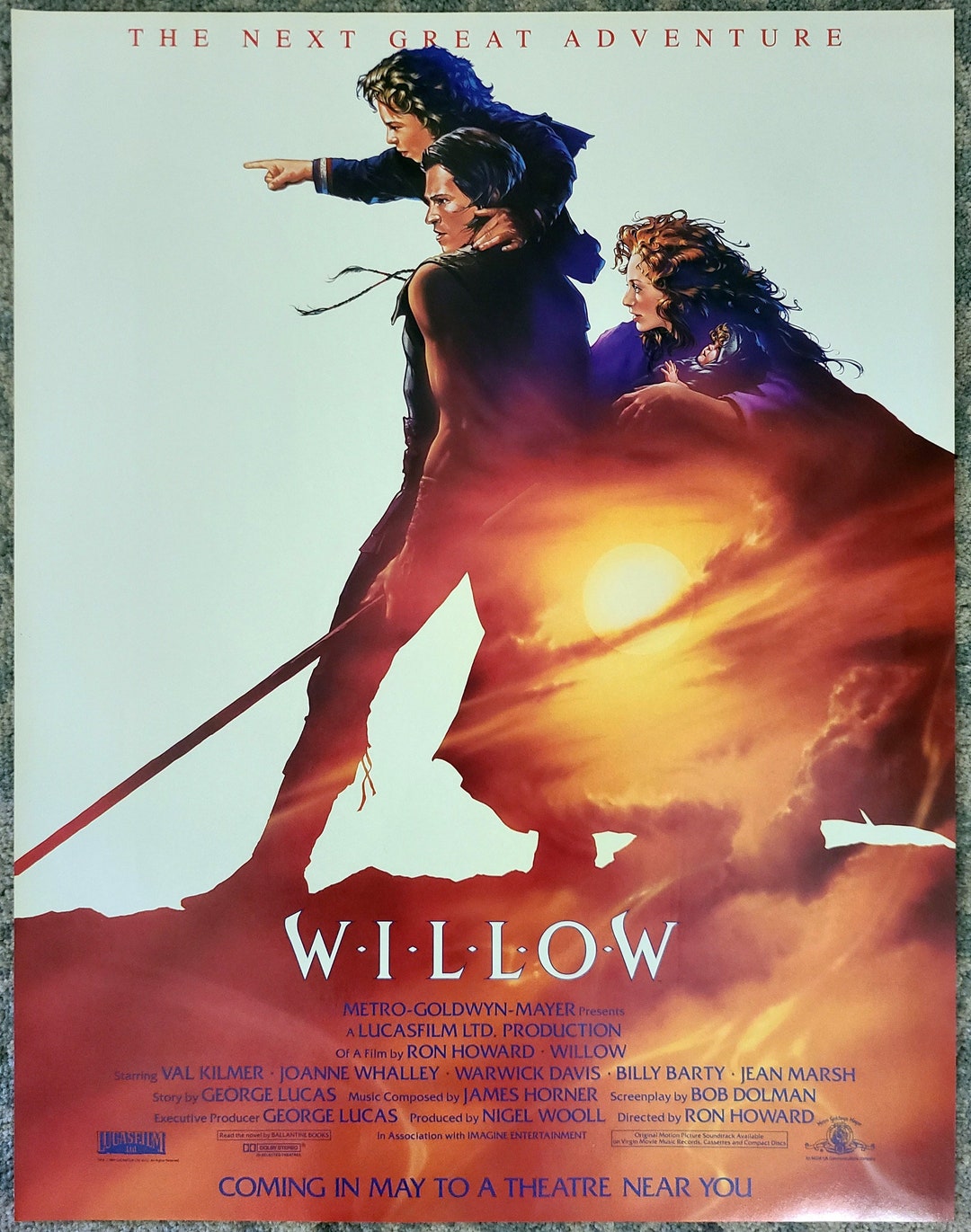 Original "willow" Authentic Movie Poster - Rare Style B Advance One ...
