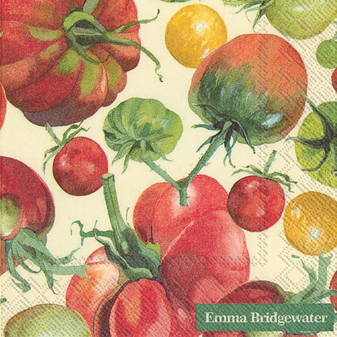 Emma Bridgewater Tomatoes Cocktail IHR Paper Table Napkins 25 Cm or 10 ...