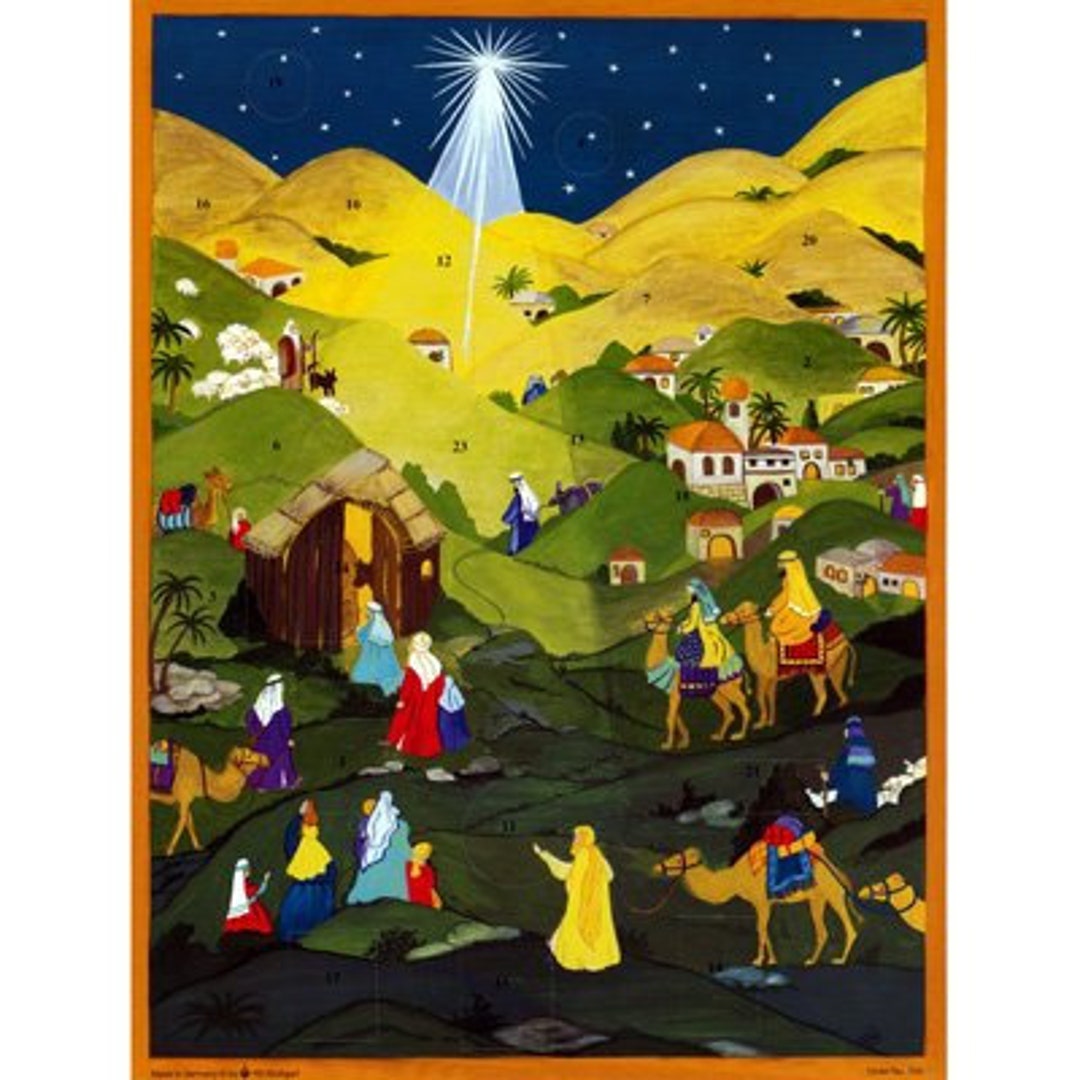 Nativity Hills of Bethlehem Richard Sellmer 355 X 265mm Glitter ...