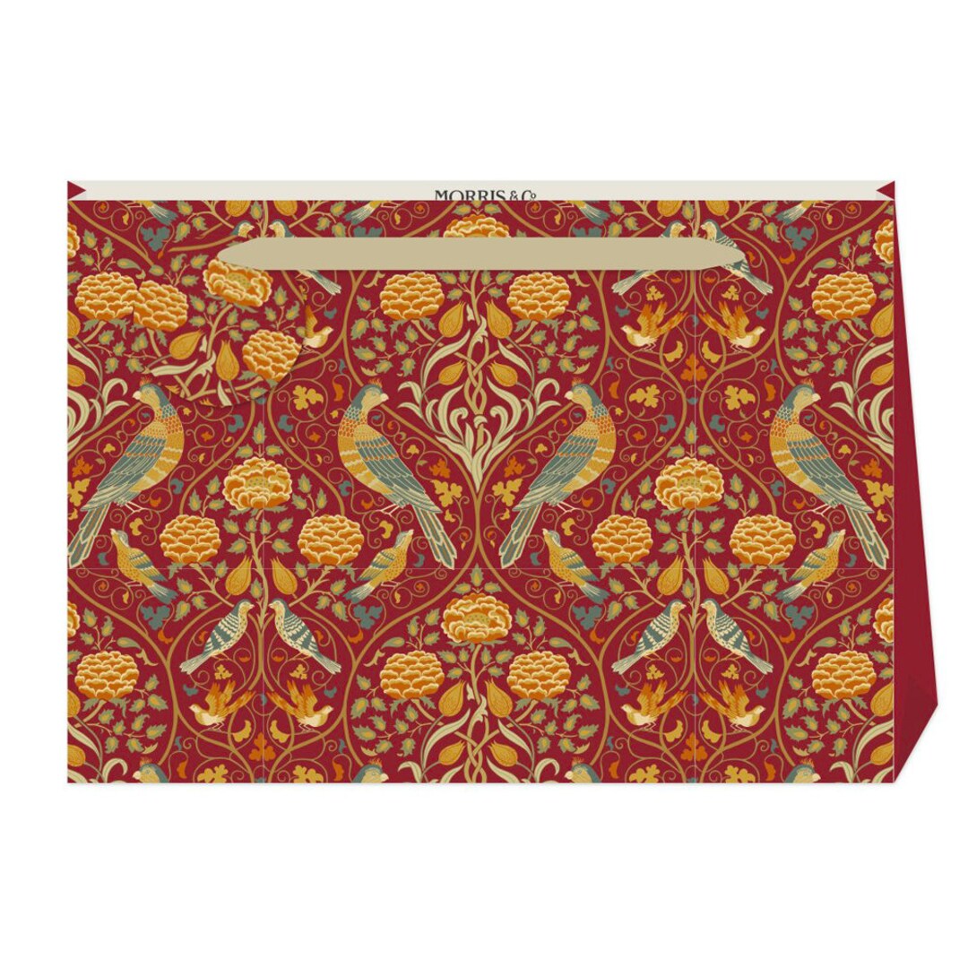 Morris & Co Seasons by May Shopper Bag Red William Morris Paper Gift ...