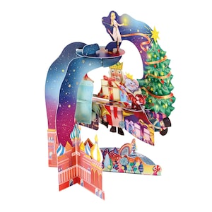 The Nutcracker Pendulum 3 D Pop up Christmas Card Decoration 38 X 21 X ...