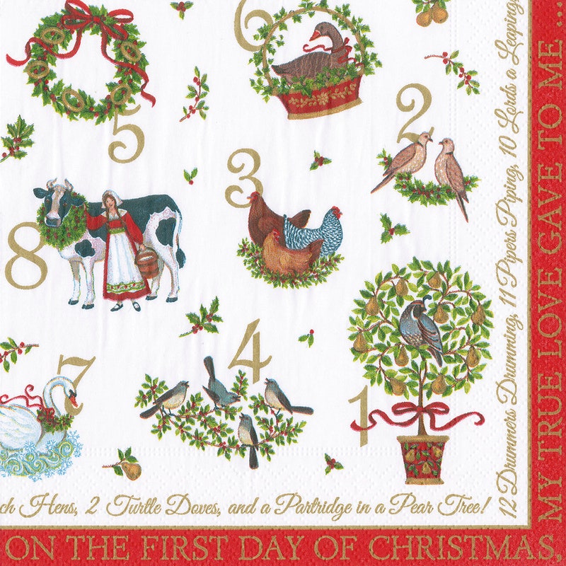Christmas Luncheon Napkin - Etsy