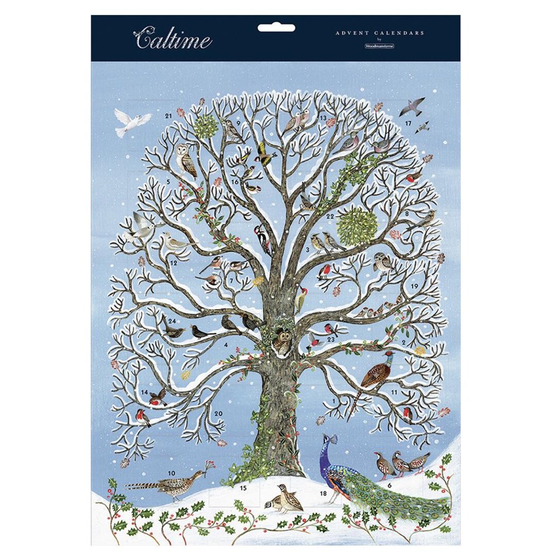 Animal Tree Caltime Advent Calendar 315 X 410mm Caltime With 24 Doors ...