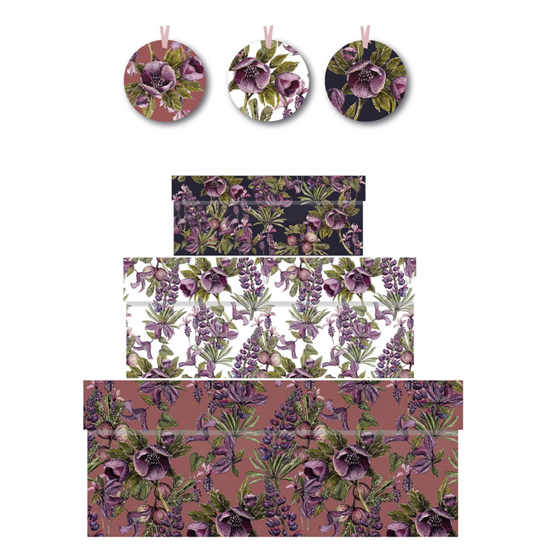 Toasted Crumpet Mulberry Nest of 3 Boxes Nest of 3 Gift Boxes - Etsy