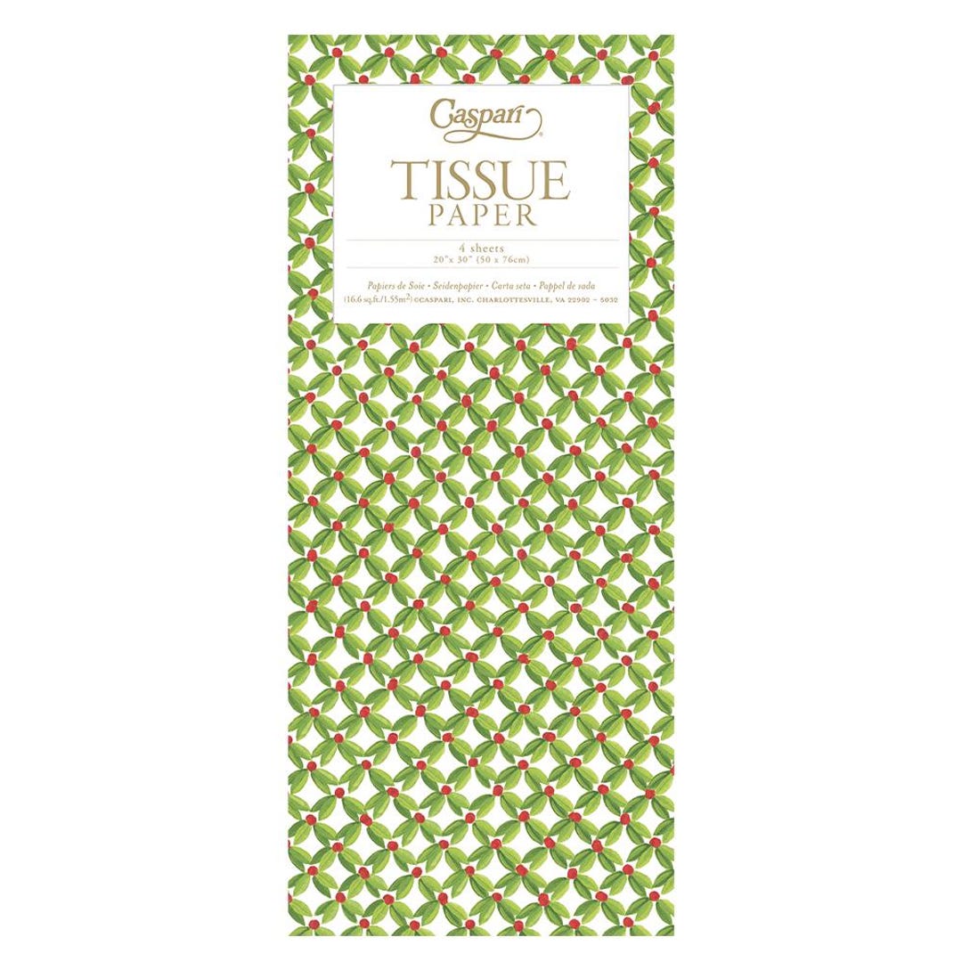 Leaf and Berry Ditz by Janine Moore Caspari Tissue Wrap 4 Sheets 50 X ...