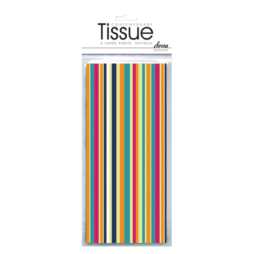 Stripes Autumn Tissue Deva Tissue Wrapping Paper 4 Sheets 50 X 70 Cm ...