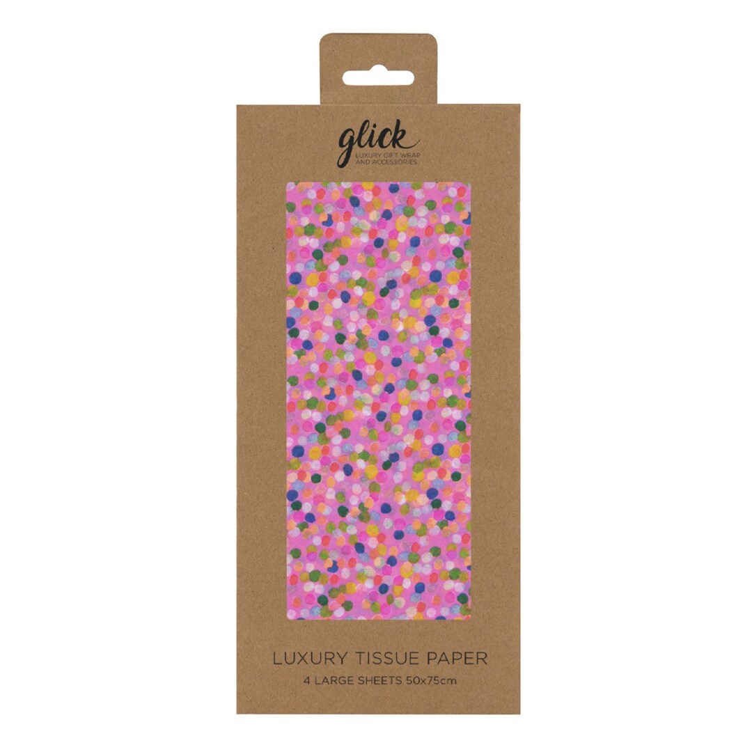 Spotty Pink Glick 4 Sheets Tissue Wrapping Paper 50 X 75 Cm - Etsy
