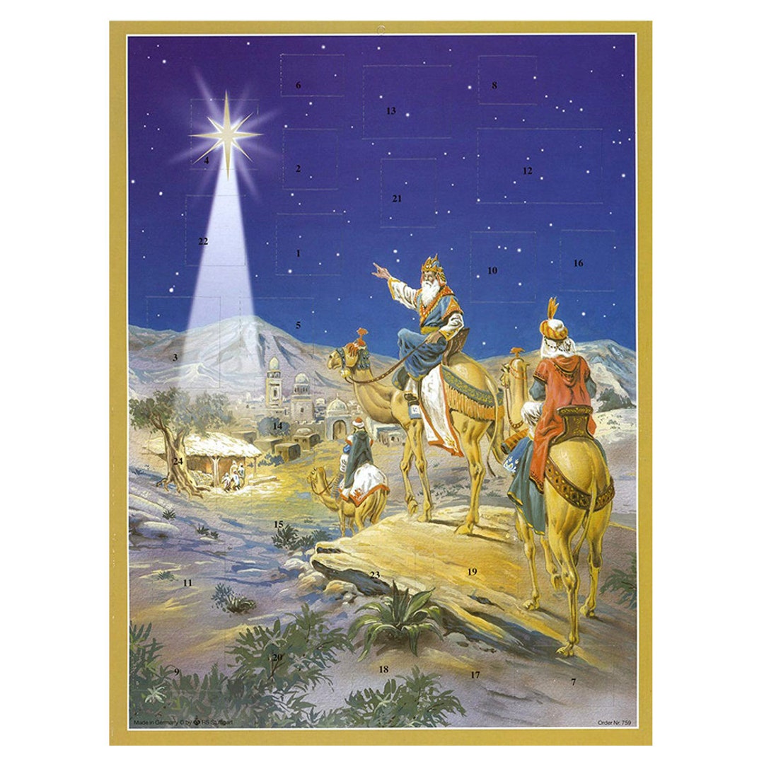 Nativity Three Wise Men Richard Sellmer 355 X 265mm Glitter ...