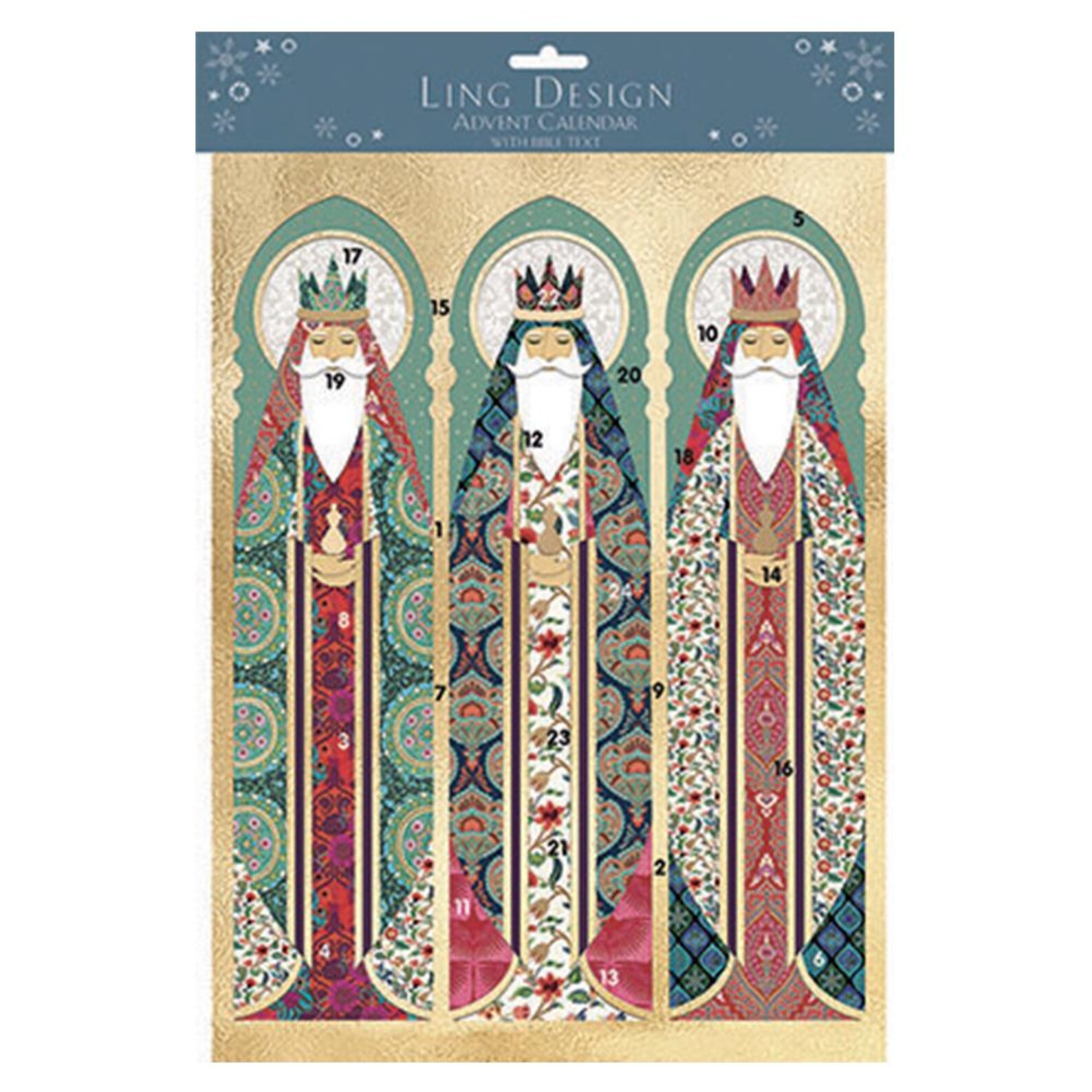 Three Kings 340 X 250mm Ling Advent Calendar - Etsy