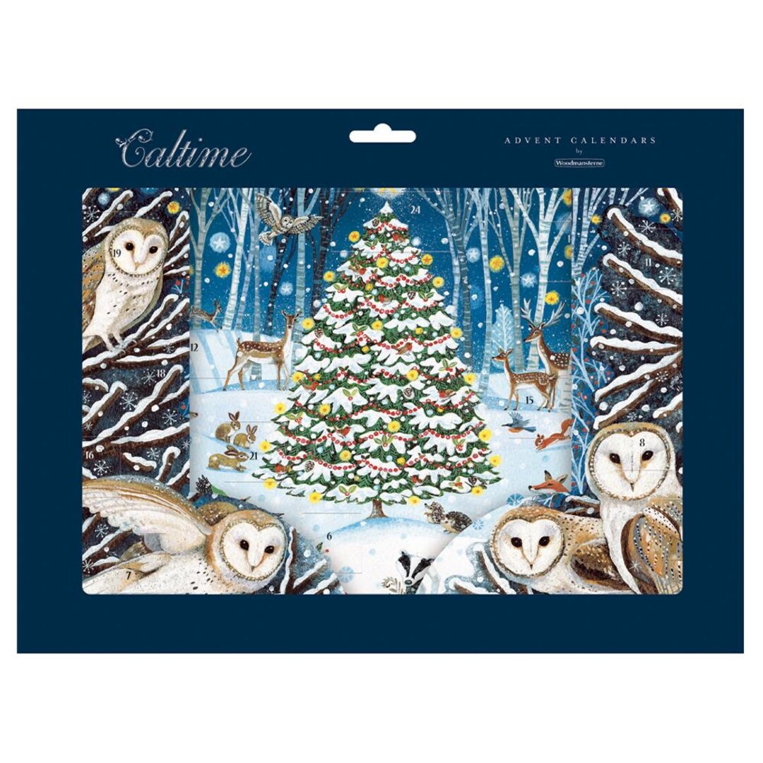Winter Woodland Woodland Wild Life Christmas Tree 3 D Caltime Advent ...