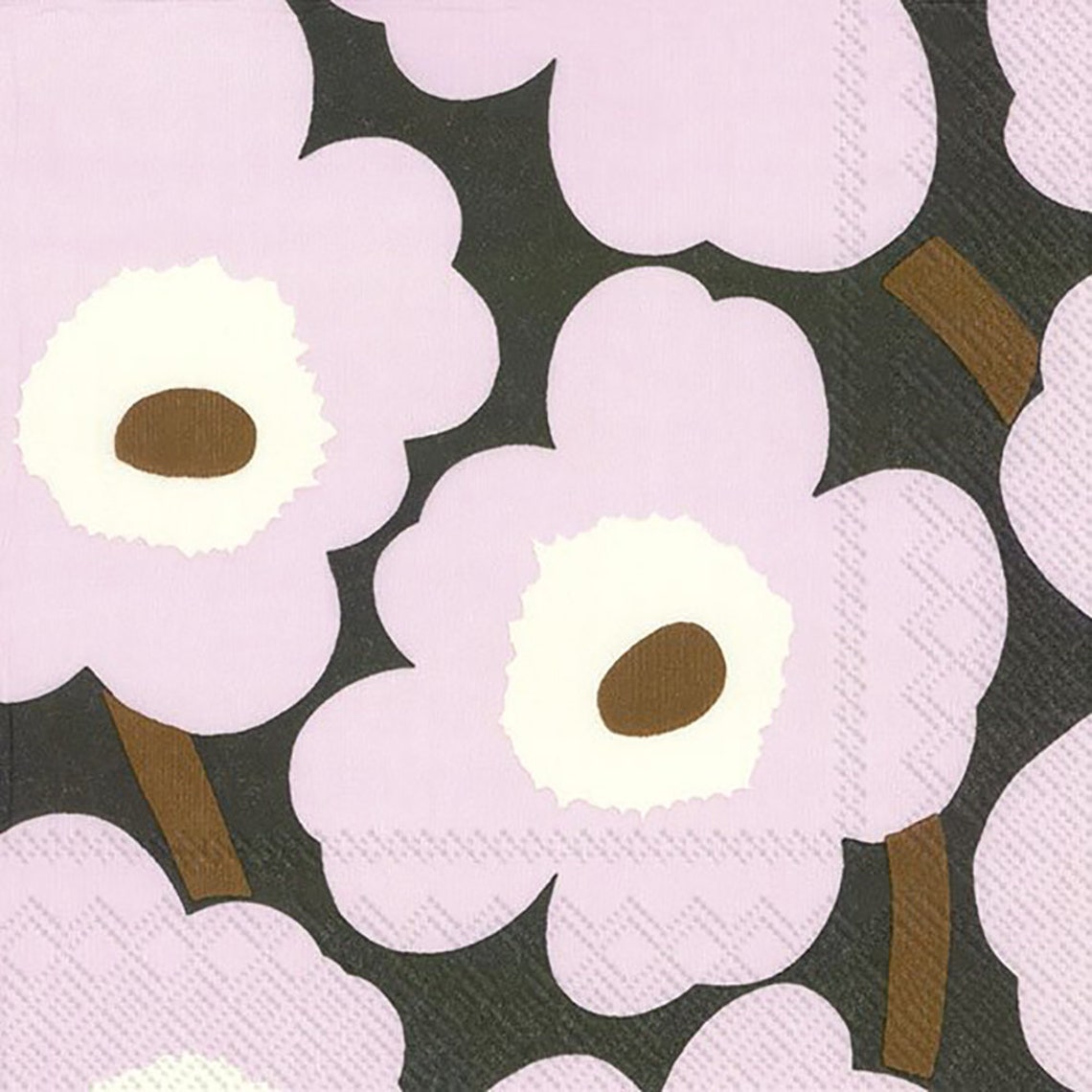 Marimekko UNIKKO Rose Flowers Paper Table Napkins 33 Cm Square 3 Ply ...