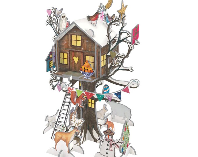 3D Pop up Carousel Roundabout Caltime Advent Calendar 450mm X 370mm ...