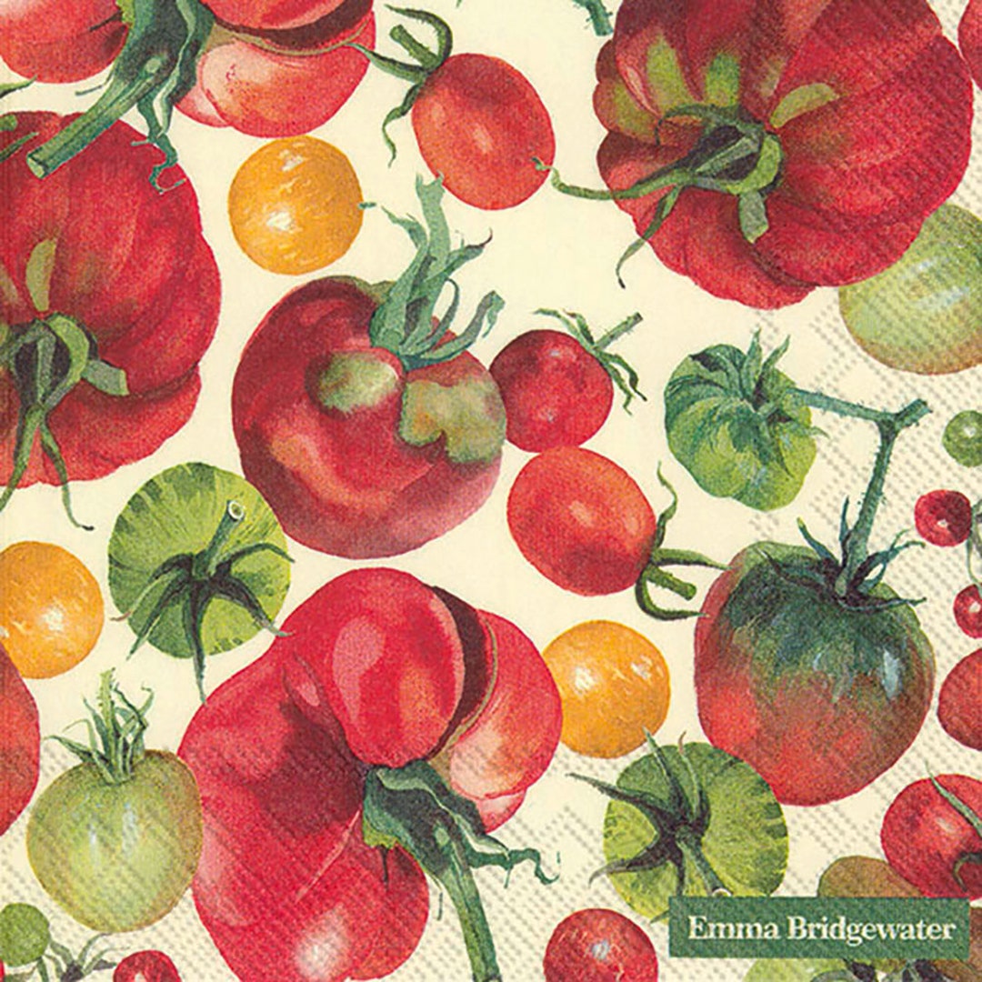Emma Bridgewater Tomatoes IHR Paper Table Napkins 33 Cm Square 3 Ply ...