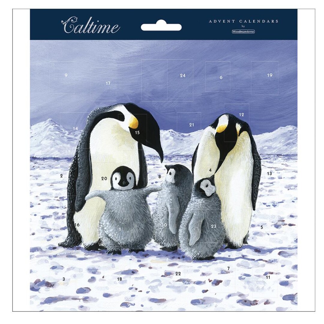 Penguins Happy Family Caltime Traditional Flat Advent Calendar 213 X ...