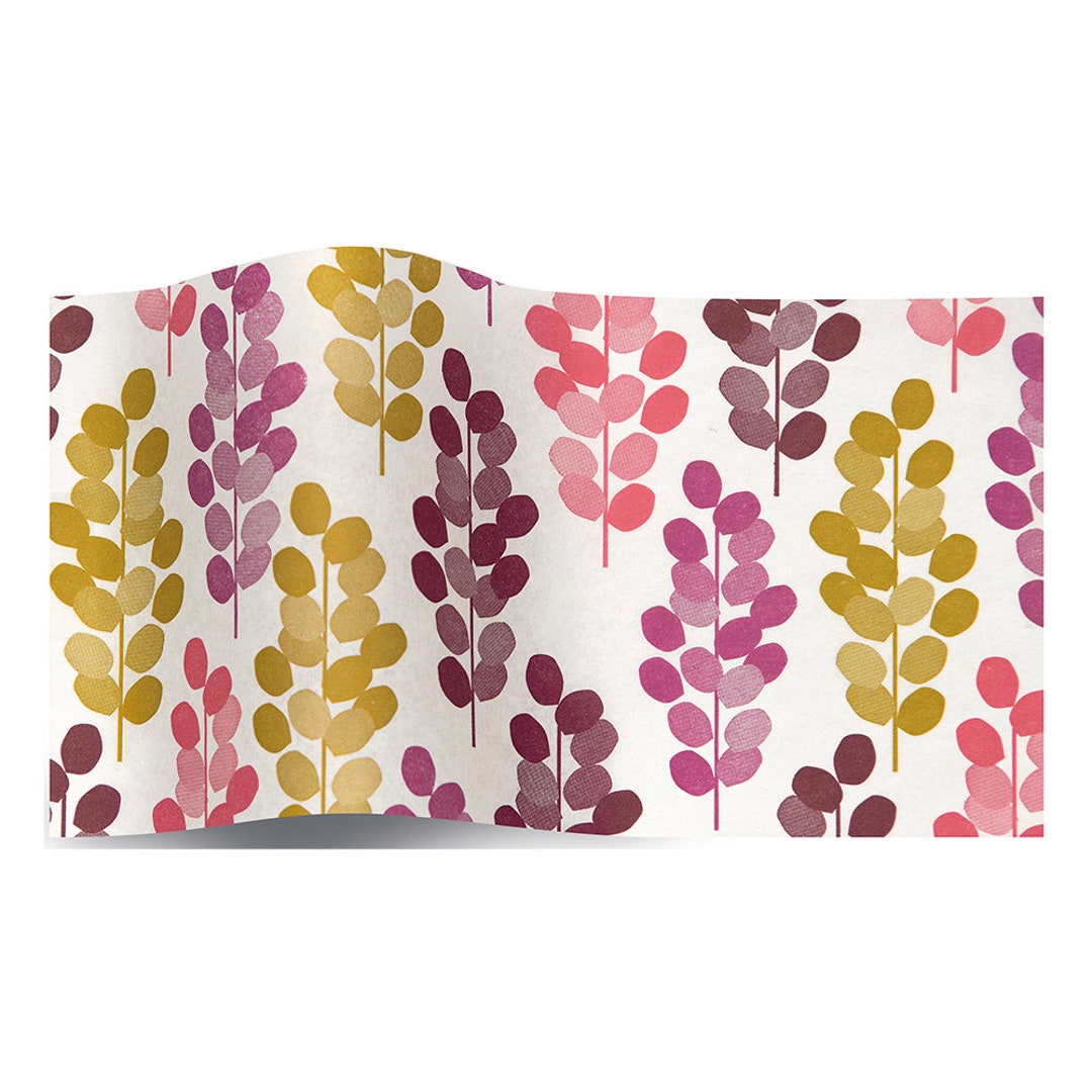 Leafy Garden Tissue Wrapping Paper Satinwrap 5 Sheets 50 X 75 Cm Folded ...