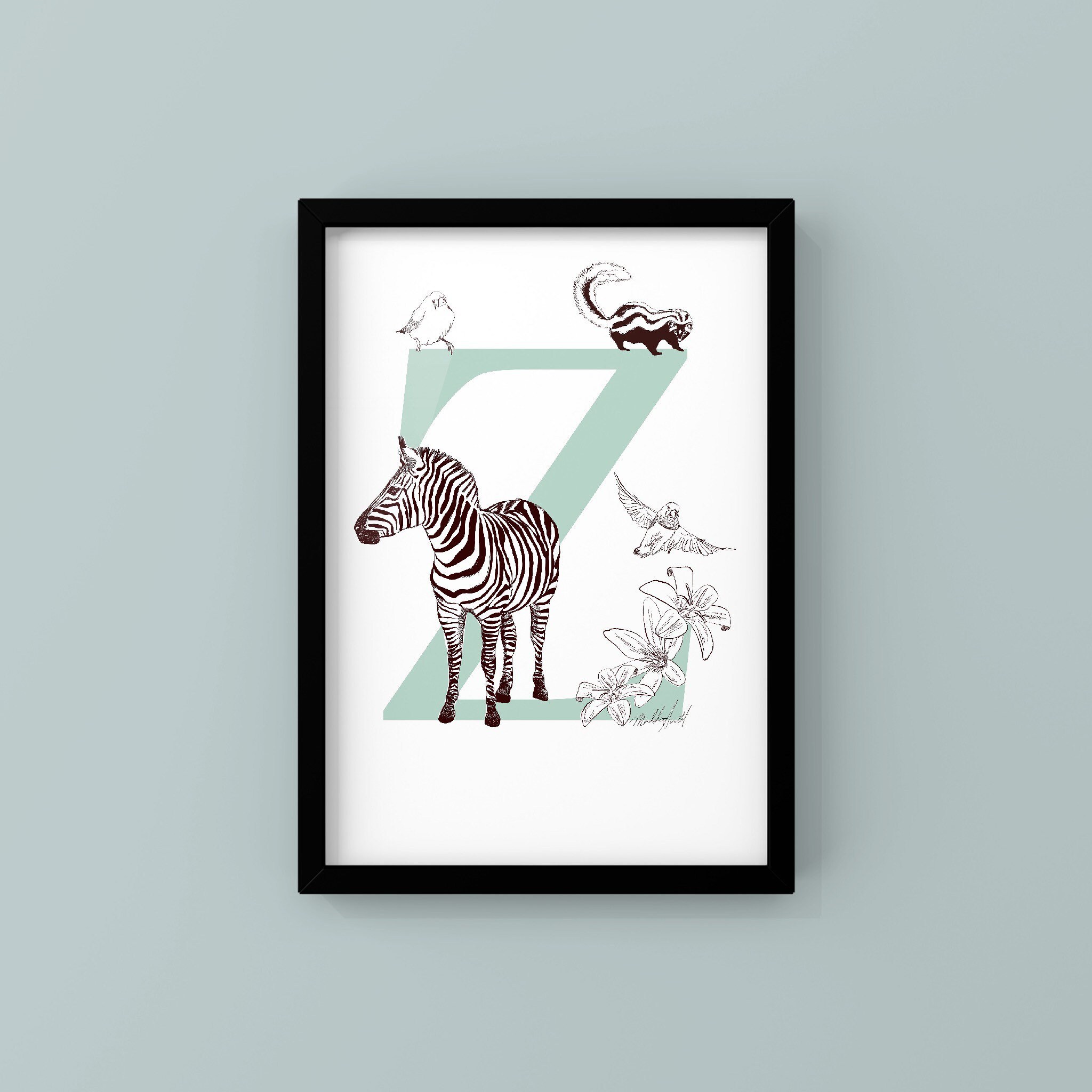 Letter Z Print - Etsy