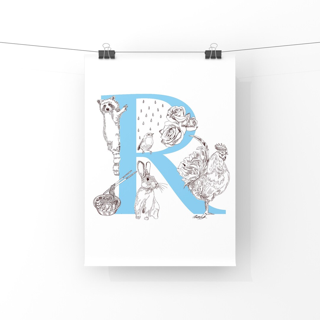 Letter R Print - Etsy