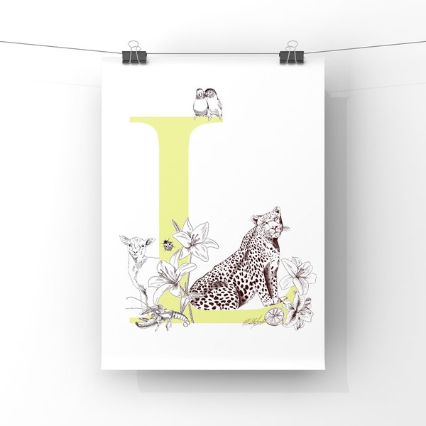 Letter L Print - Etsy UK