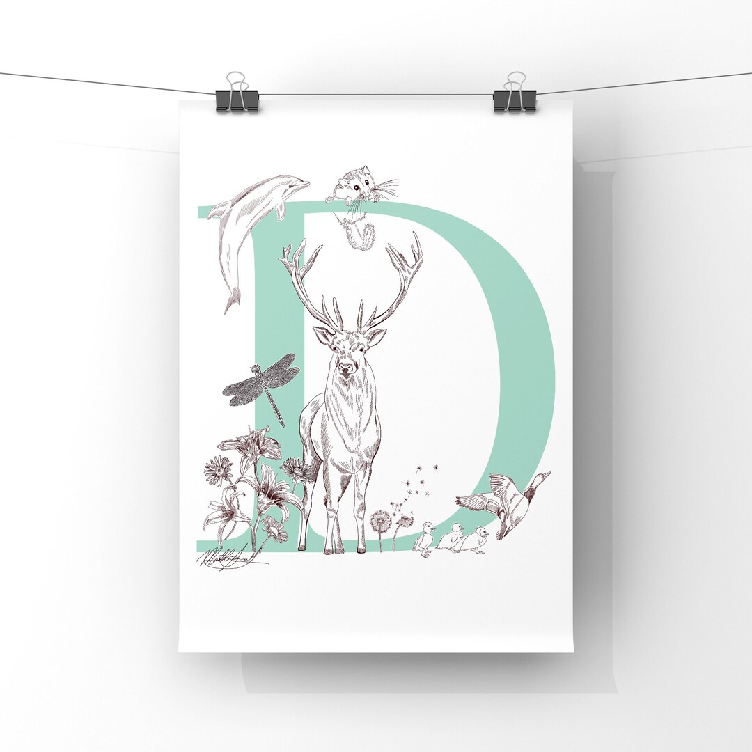 Letter D Print - Etsy