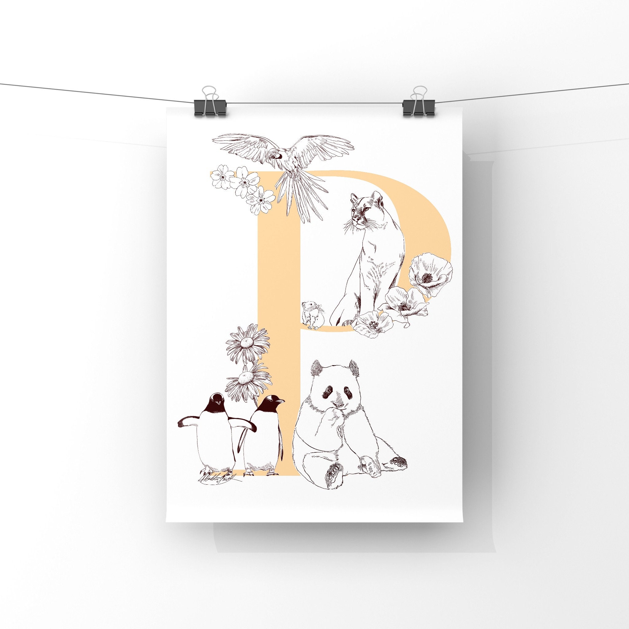 Letter P Print - Etsy