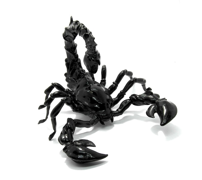 Figurine figure Scorpio demon white black spirit collection | Etsy