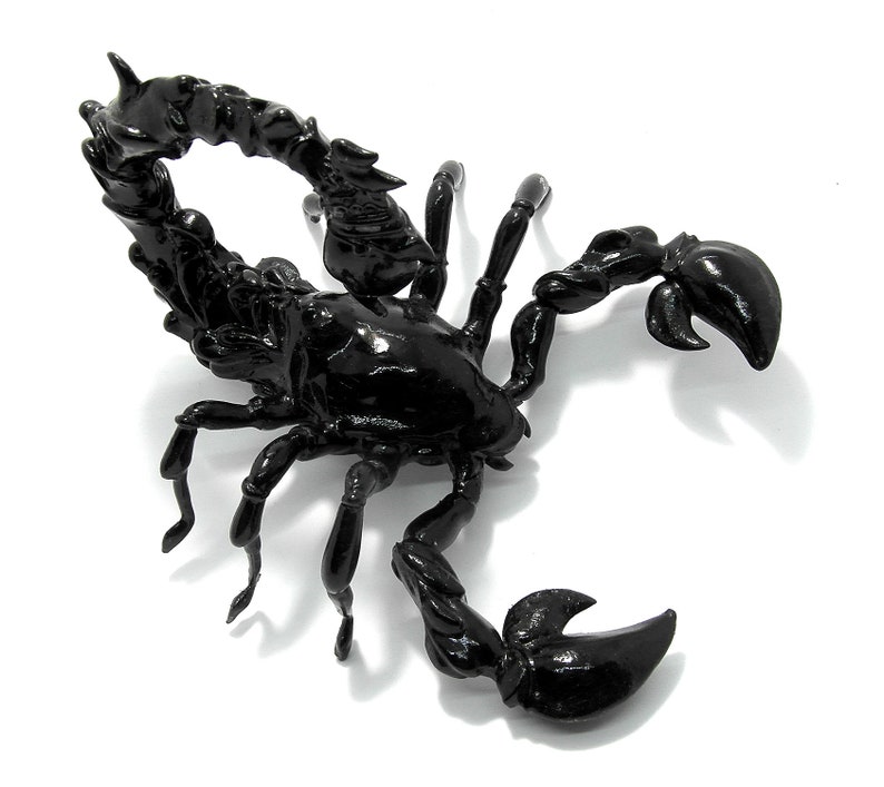 Figurine figure Scorpio demon white black spirit collection | Etsy