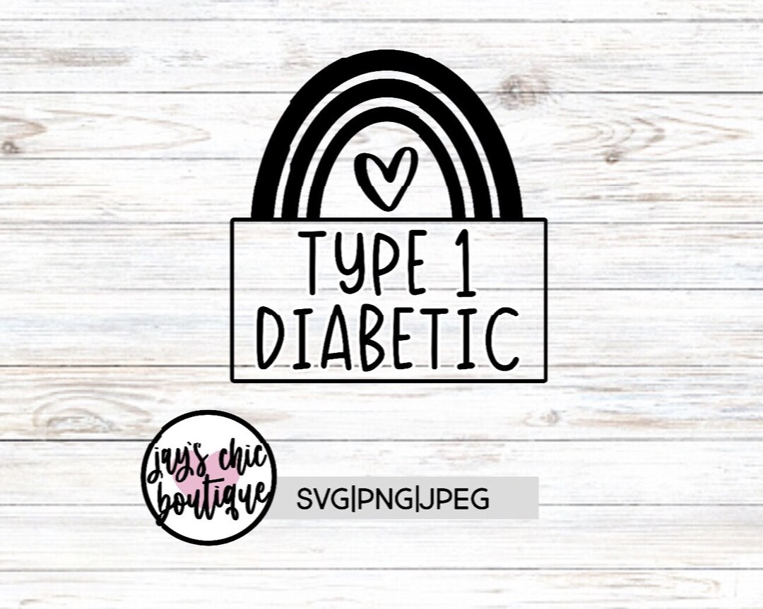 Type 1 Diabetic SVGPNGJPEG Diabetes Autoimmune Disease Digital Design ...