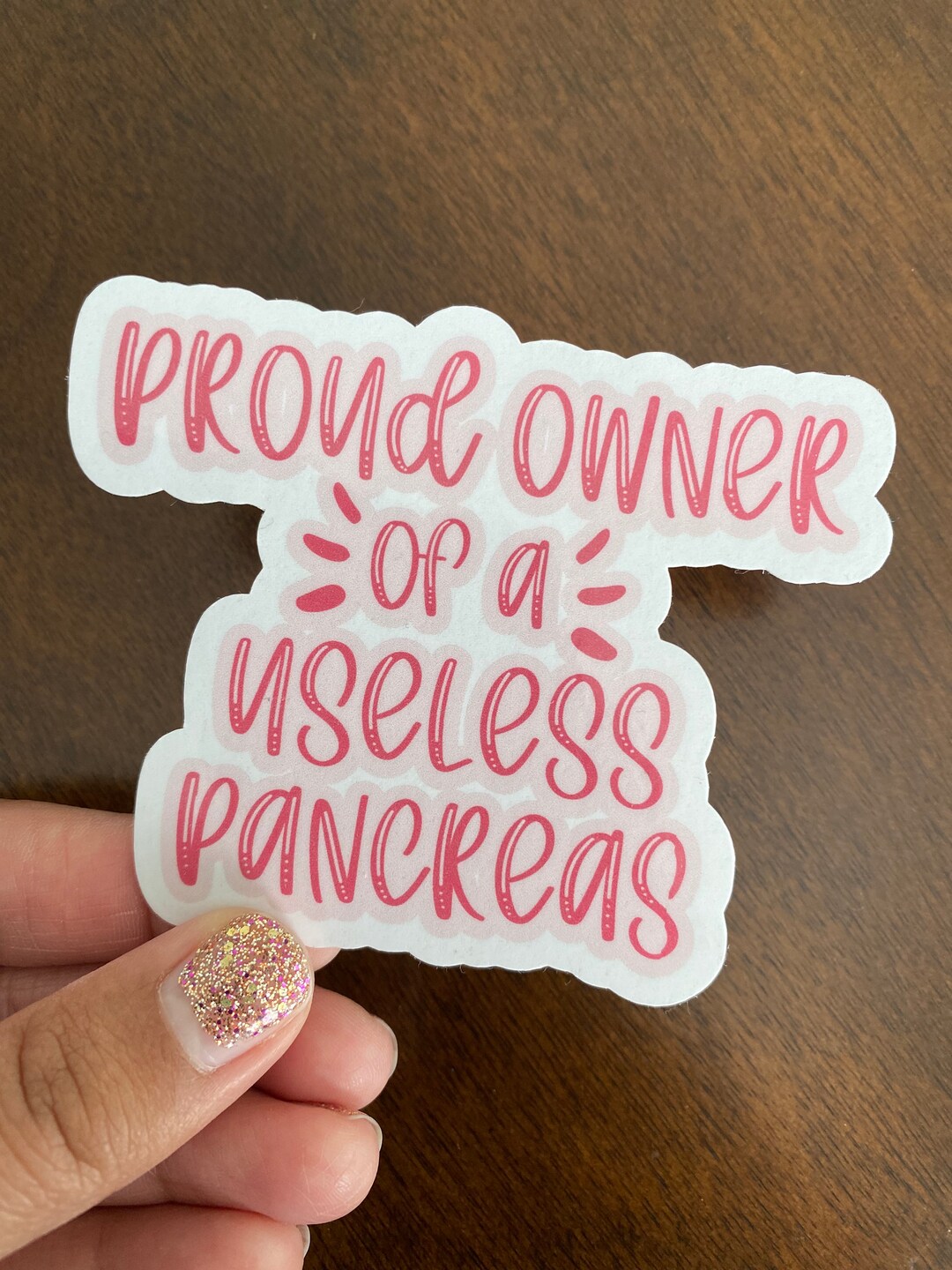 Proud Owner of a Useless Pancreas Water Resistant Sticker - Etsy
