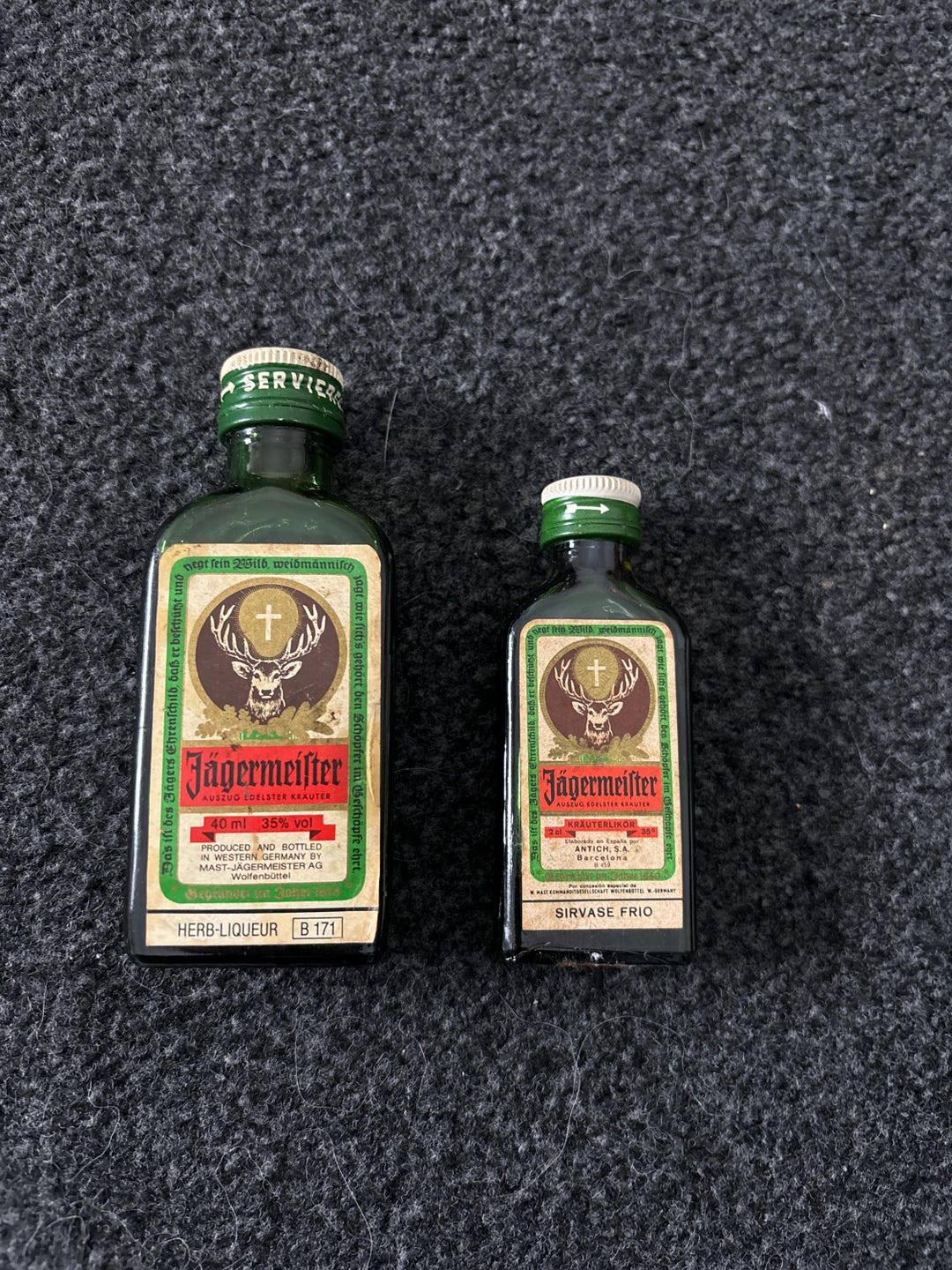 Vintage Collectible Rare Bottles Jagermeister Miniature 40ml and 2cl - Etsy
