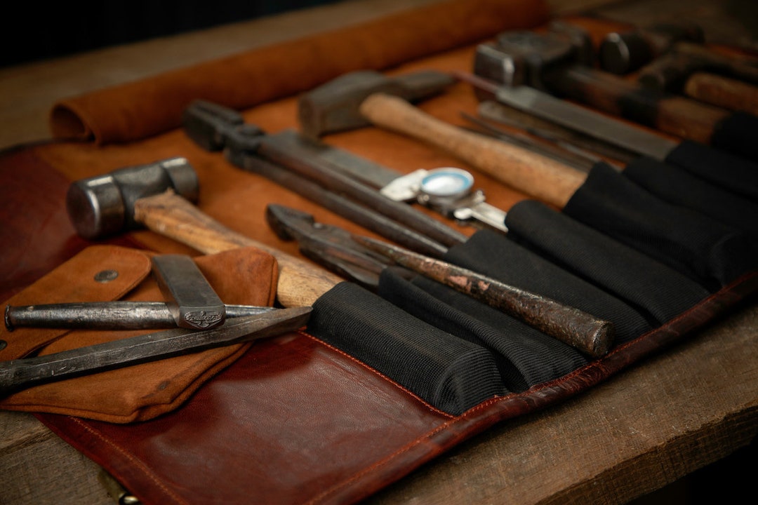 Leather Knife Tool Roll - Etsy