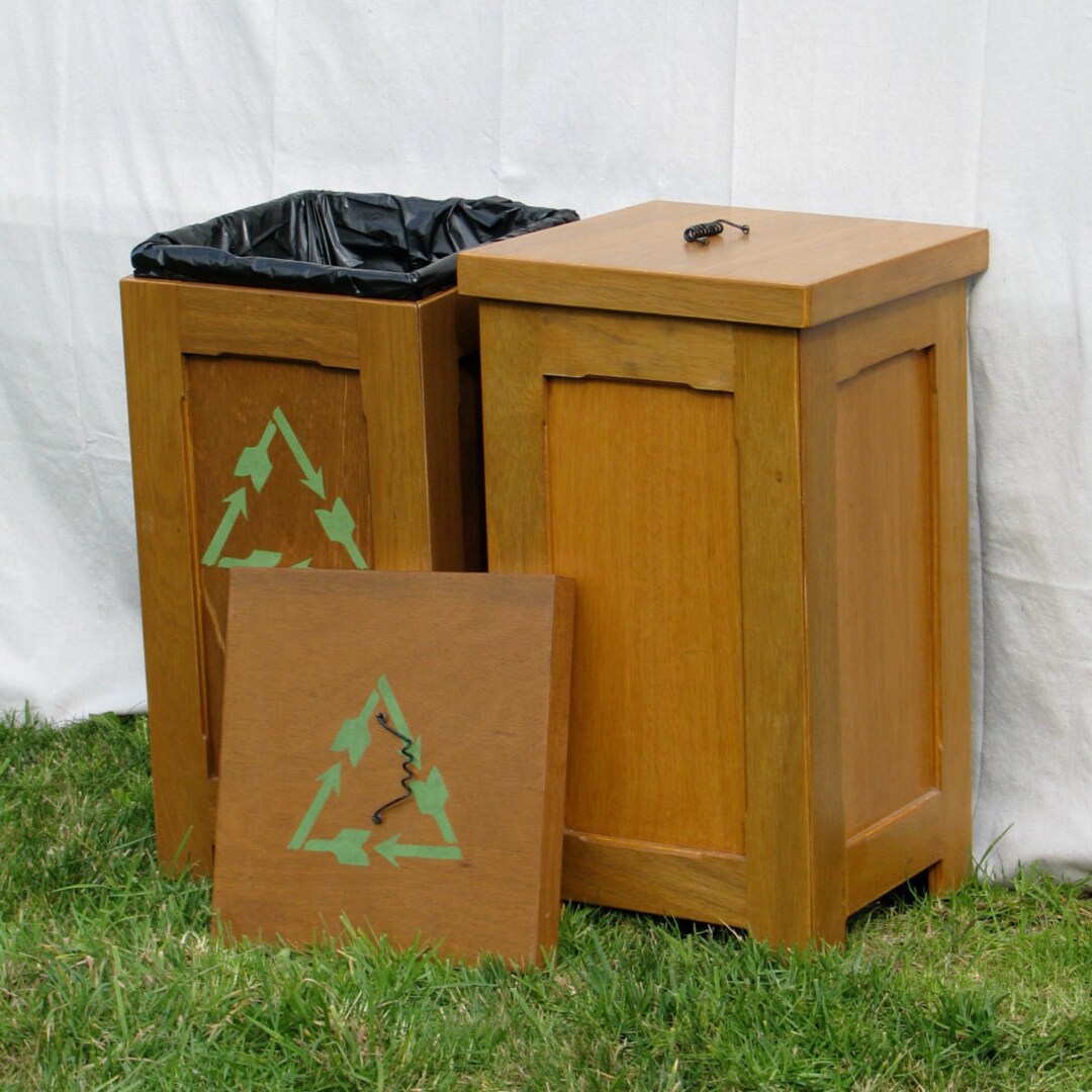Break Down Trash Can or Recycling Bin - Etsy