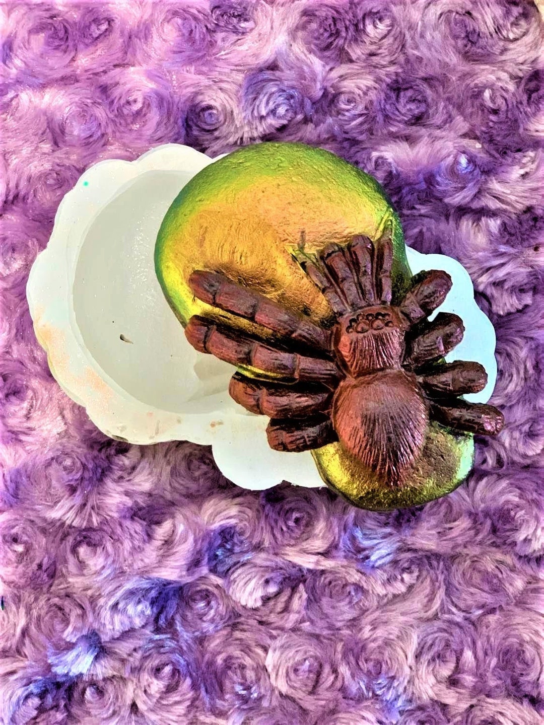 3D Spider Mold/spider Mold/spider on a Rock Mold/tarantula Mold ...