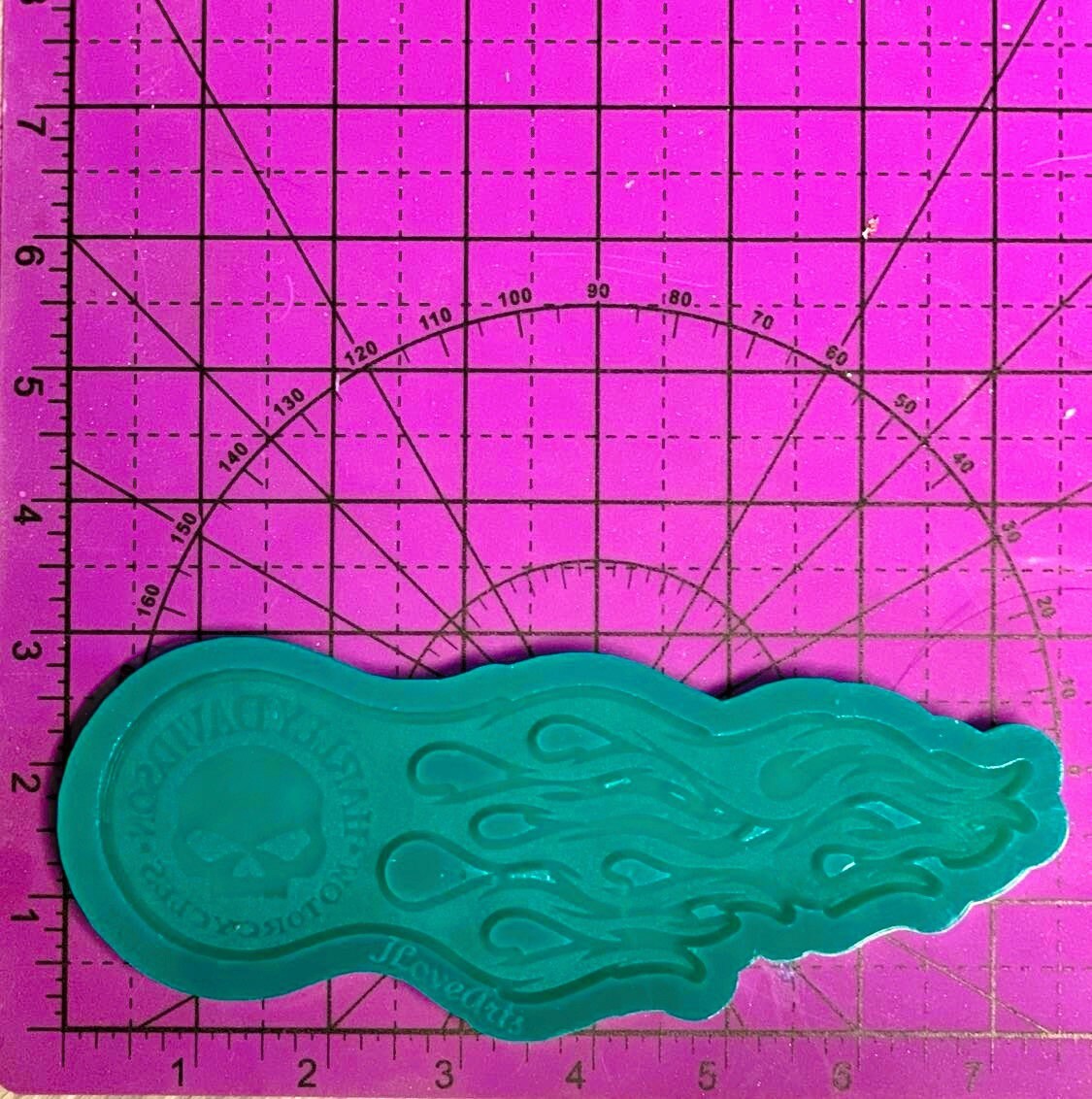 Harley Davidson Skull Flame Mold/harley Keychain Mold/harley - Etsy