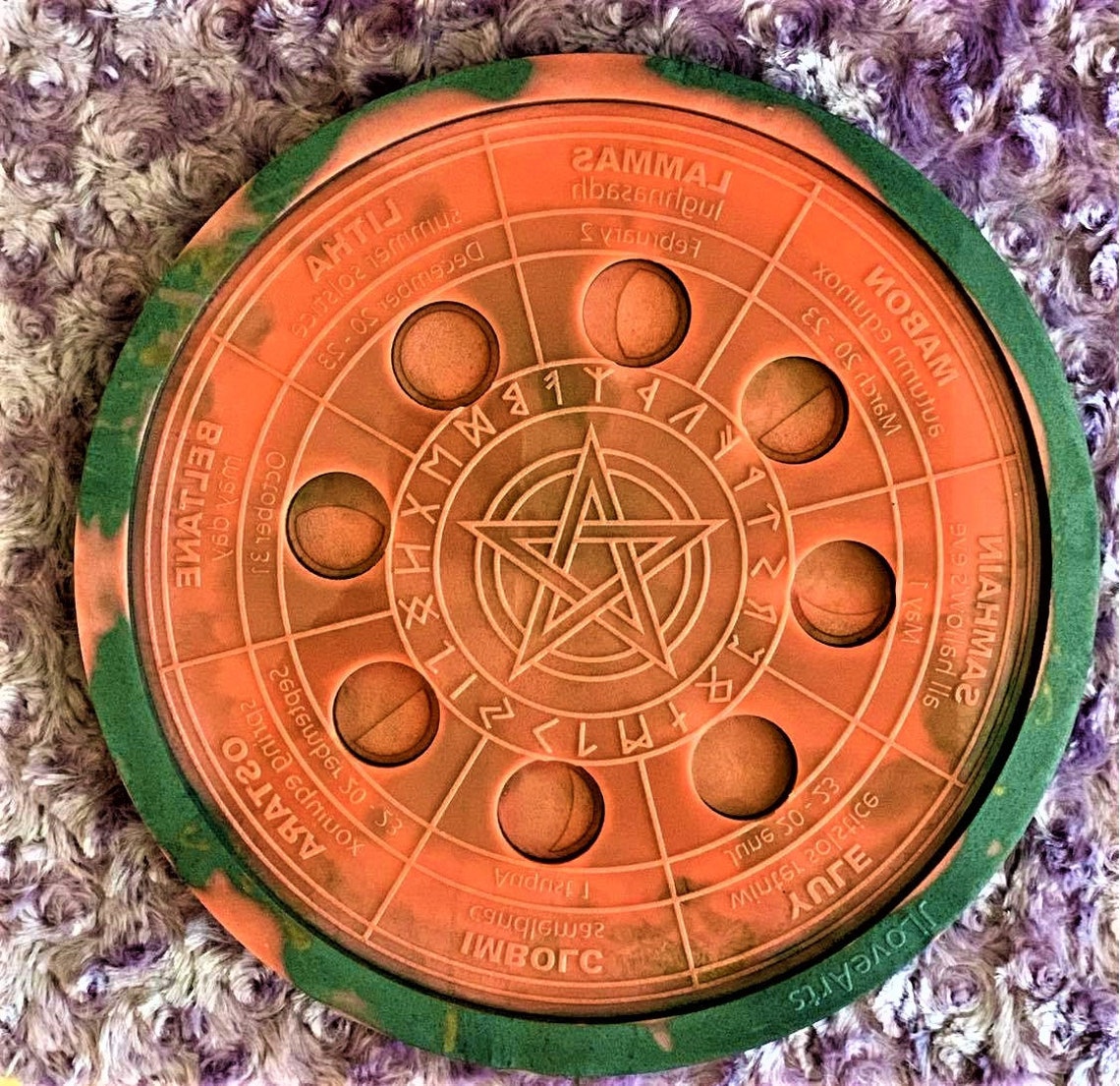 XL Layered Pagan Wheel of the Year Mold/layered Wiccan - Etsy