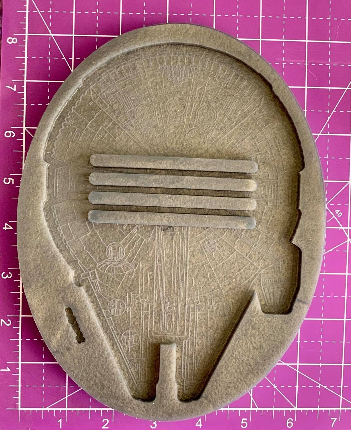 Millennium Falcon Coaster Set with stand Mold/Coaster set Mold | Etsy