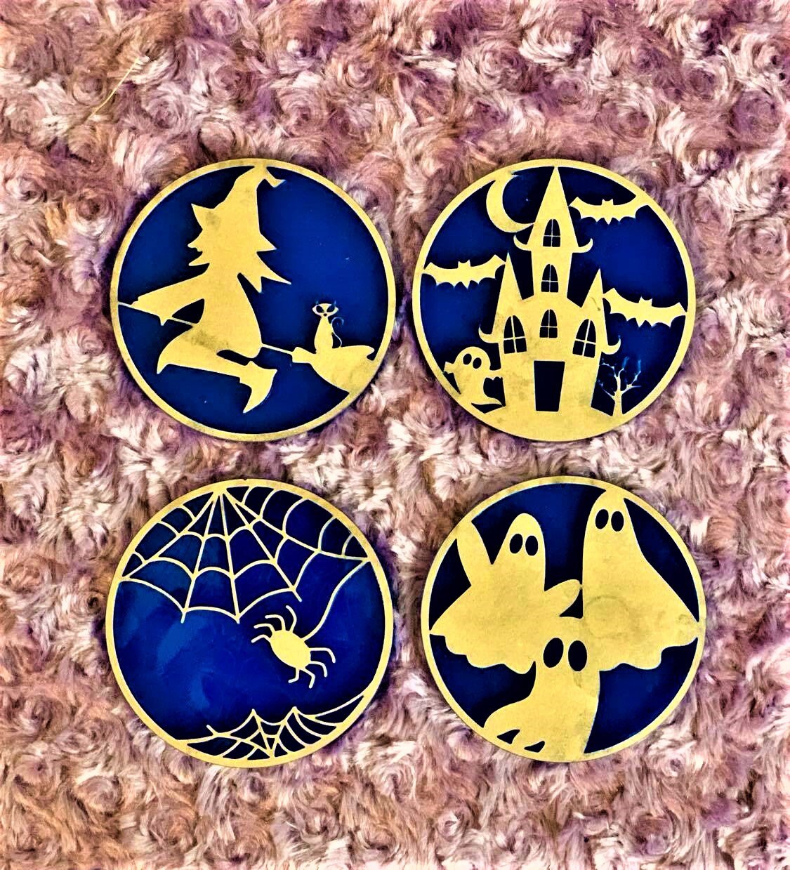 Layered Halloween Coaster Mold/boo Scary Ghost Mold/creepy | Etsy