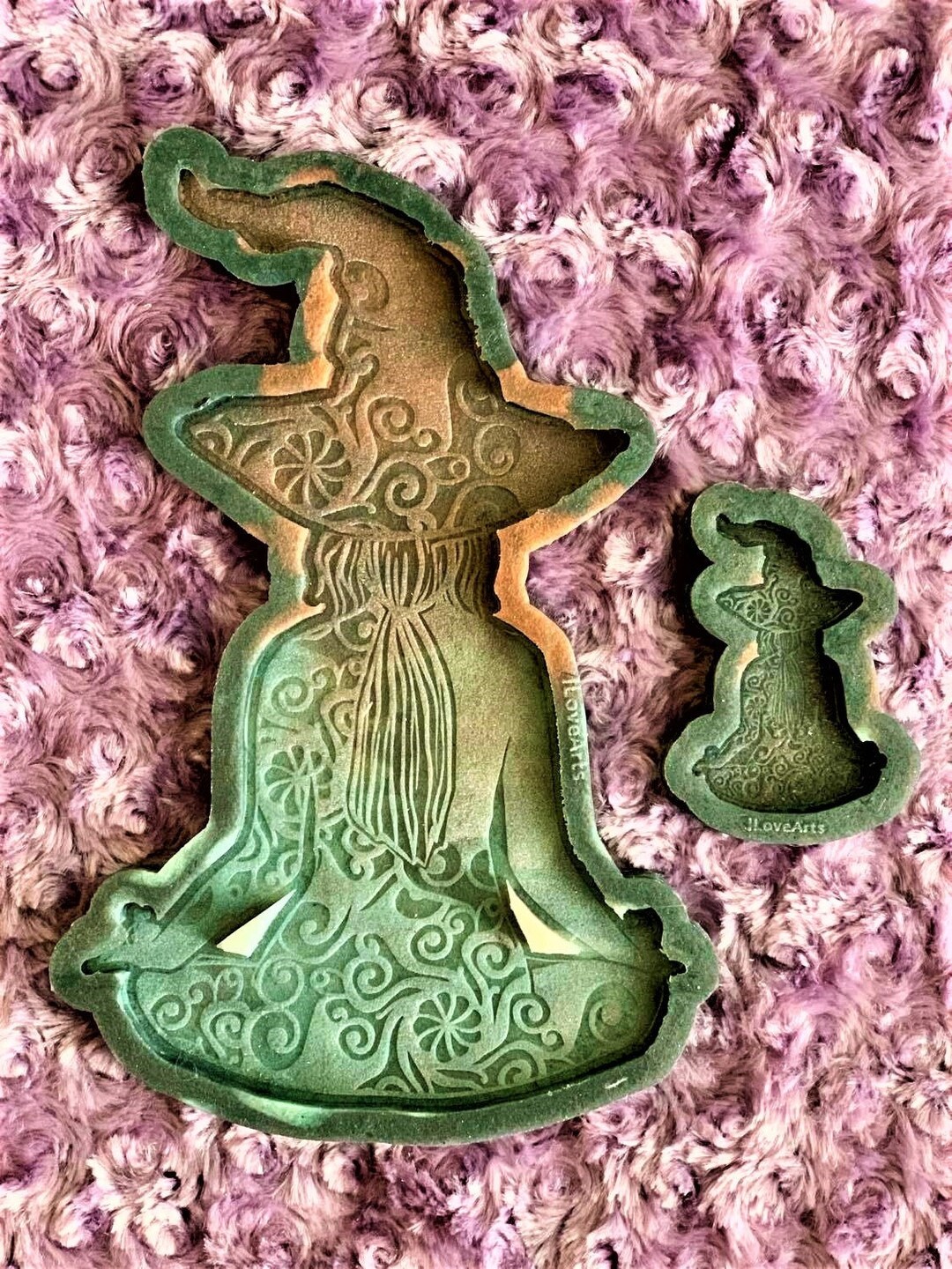 Mandala Yoga Witch Mold/mandala Yoga Witch Keychain/pendant Mold ...