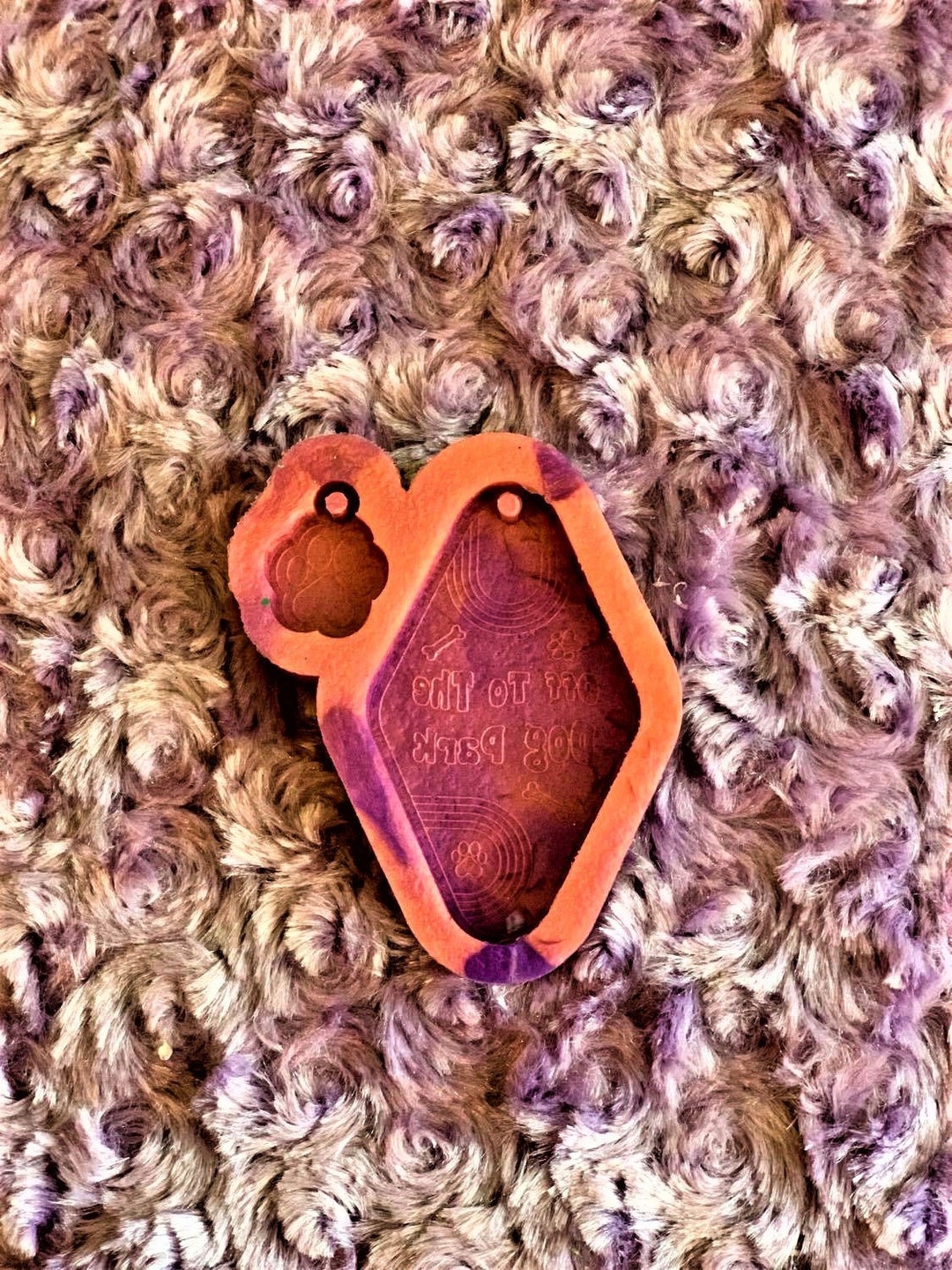 Off to the Dog Park Keychain With Charm Mold/off to the Dog Park ...