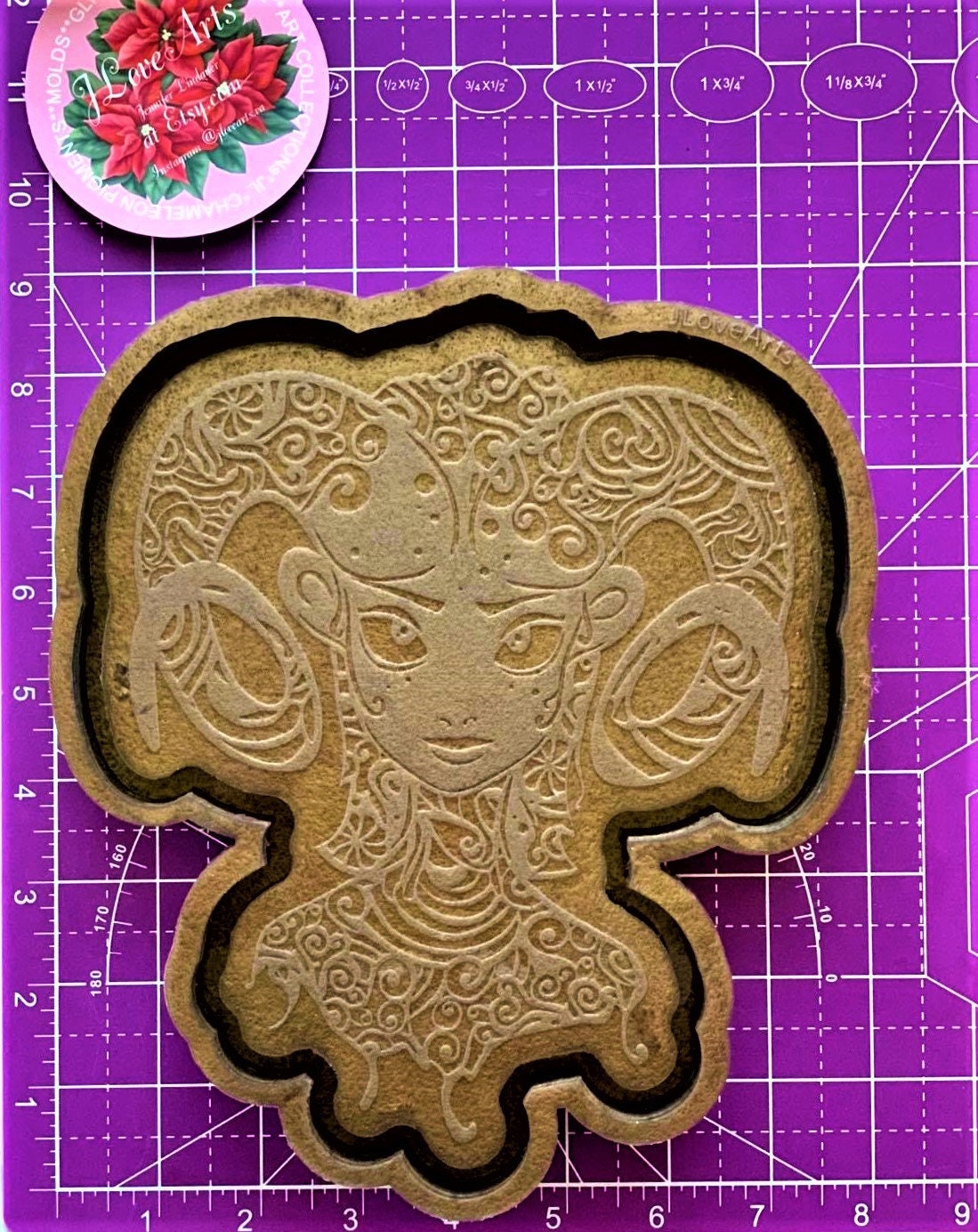 Ram Lady Deep Tray Mold/ram Lady Rolling Tray/ram Girl Deep - Etsy