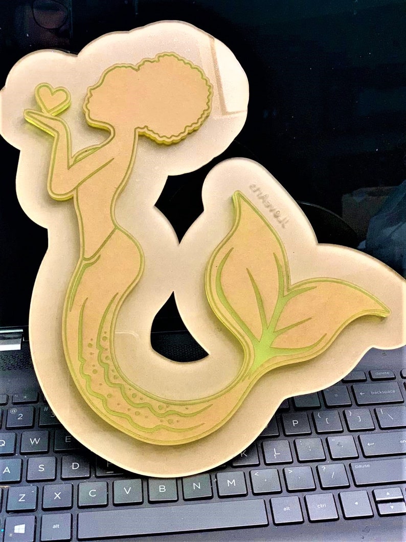 Mermaid Design 1 Mold/mermaid Mold - Etsy