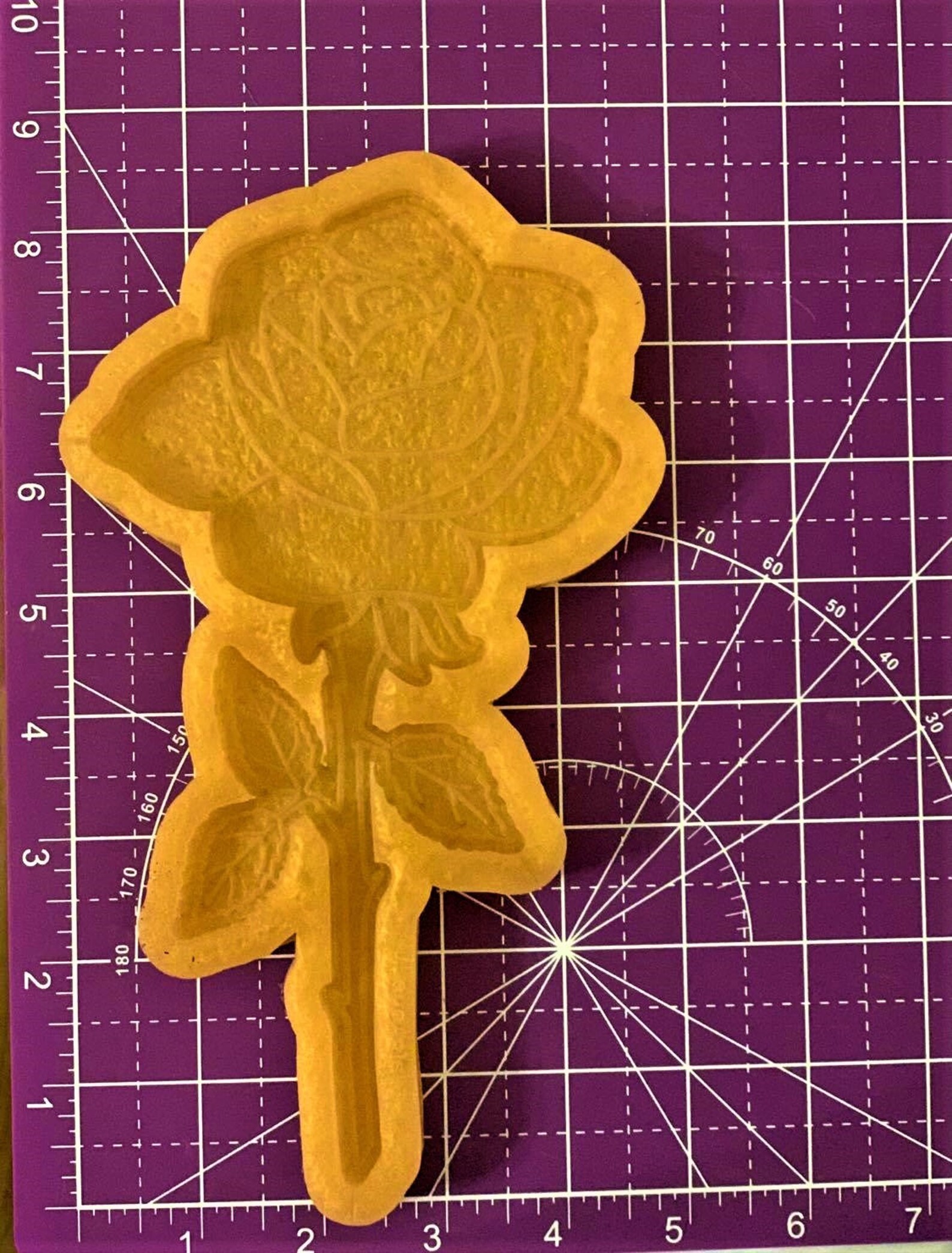 Rose With Stem Mold/rose Flower Mold/flower Mold - Etsy