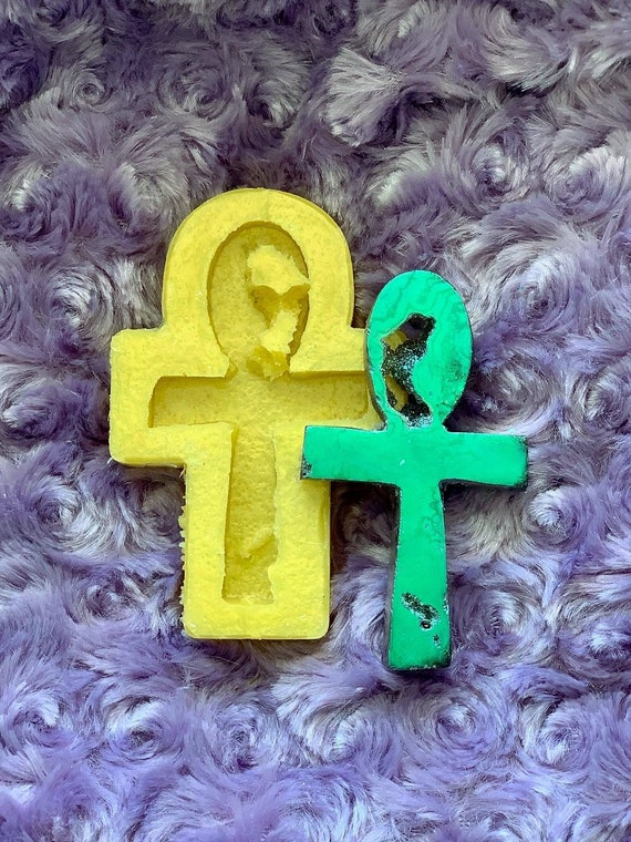 Craft Supplies & Tools Molding & Casting Sculpting & Forming Druzy Ankh ...