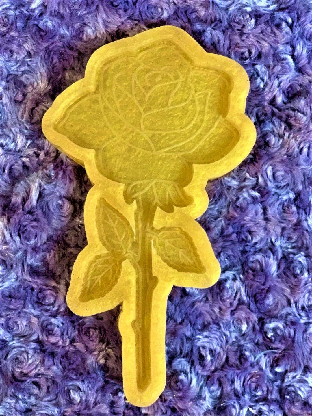 Rose With Stem Mold/rose Flower Mold/flower Mold - Etsy