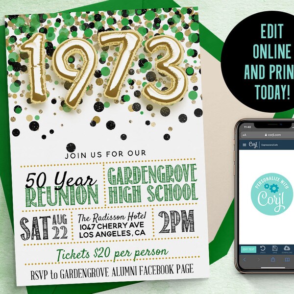 1973 Class Reunion - Etsy