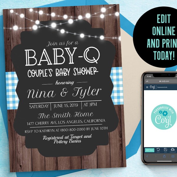 Babyq Invitation - Etsy