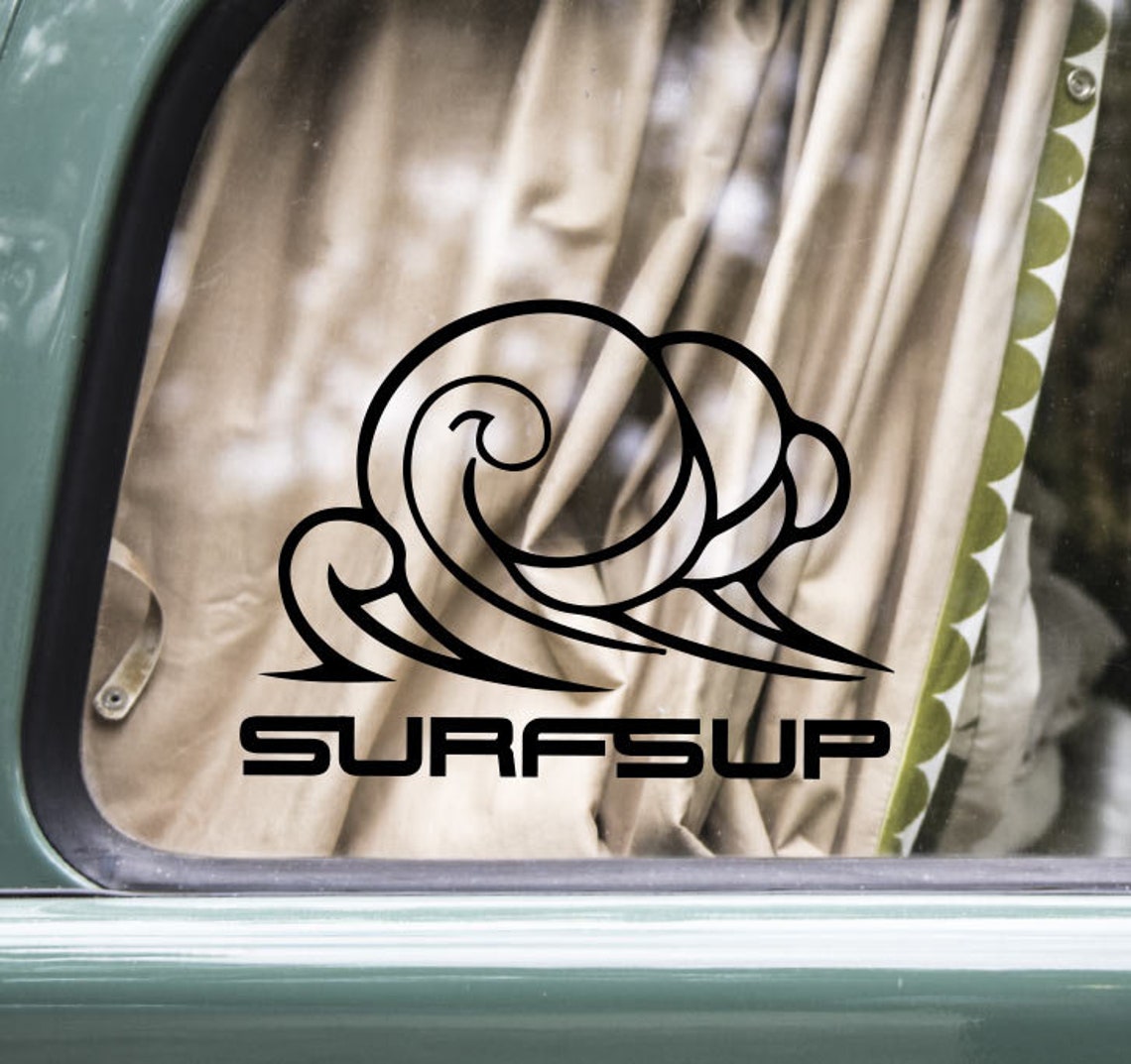 Surfs Up Sticker, SUP Sticker, Wave Barrel calcomanía, Camper Van ...