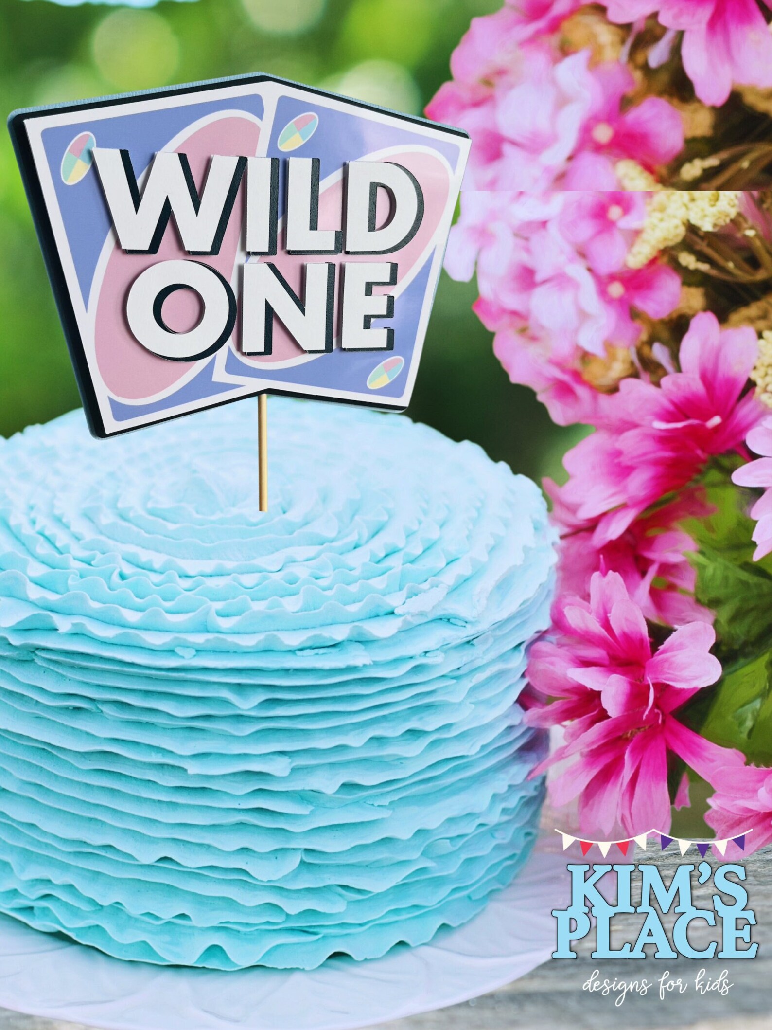 Pastel UNO Cake Topper WILD ONE Birthday Cake Topper Pastel Uno Party ...