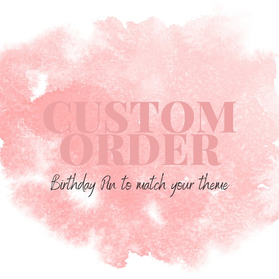 Custom Birthday Pin, Custom Birthday Corsage, Birthday Corsage ...