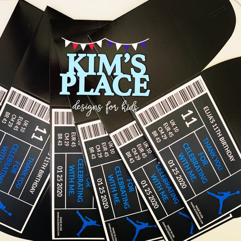 Digital Jordan Party Favor Box Label Party Favors Party - Etsy