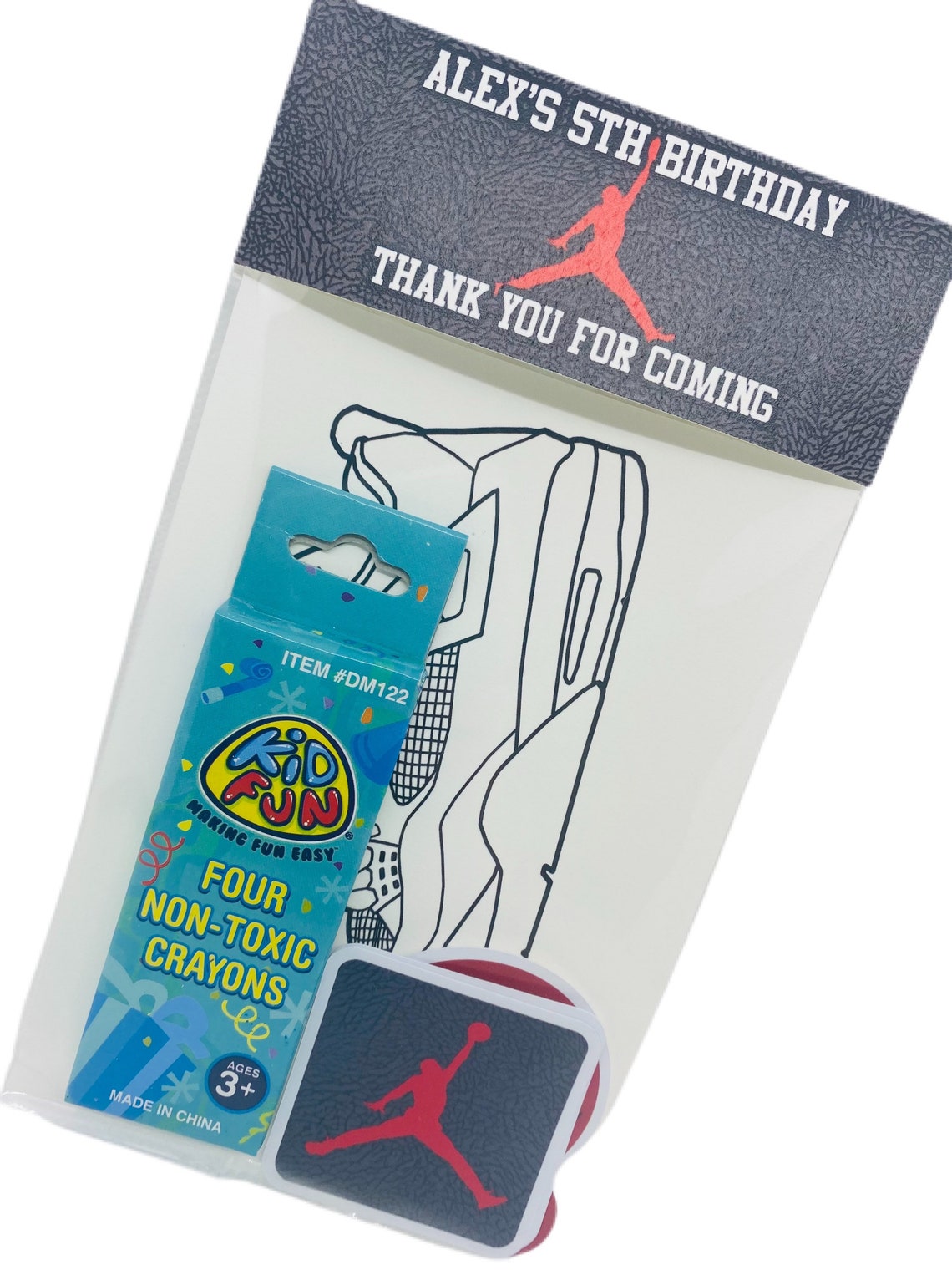 Jordan Theme Coloring Kits Sneaker Coloring Activity Kit - Etsy